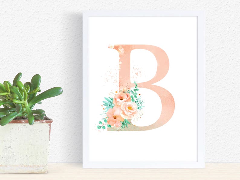 Decorated Letters Watercolor Clipart Alphabet PNG - Etsy