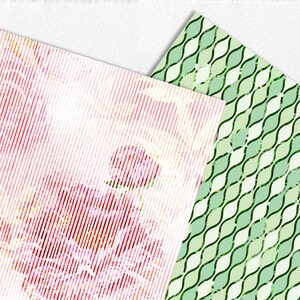 Watercolor Blush Garden Digital Paper Pack | Flowers Seamless Pattern ...