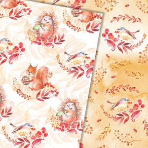 SEAMLESS Watercolor Fall Digital Paper Pack | Autumn Watercolour ...