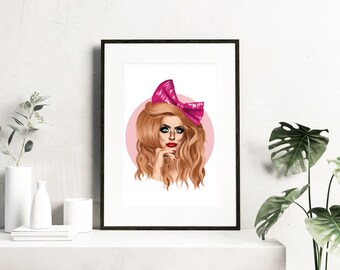 Alyssa Edwards Fine Art Print Pop Art Alyssa Drag Queen Modern Portrait ...