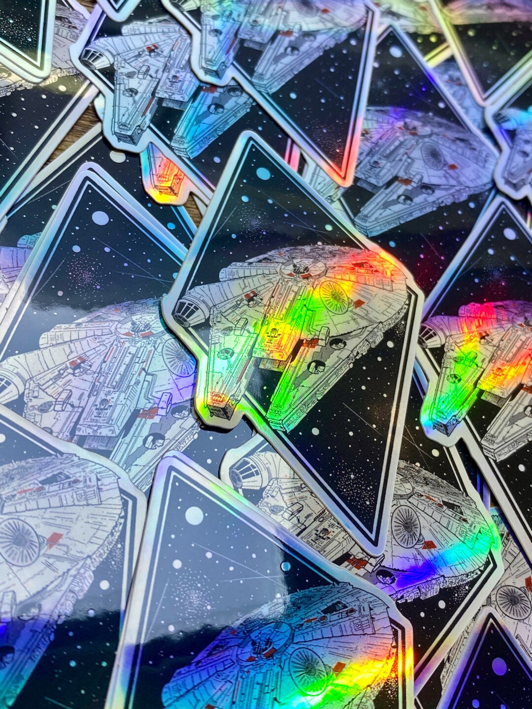 Millenium Falcon Holographic Sticker - Etsy