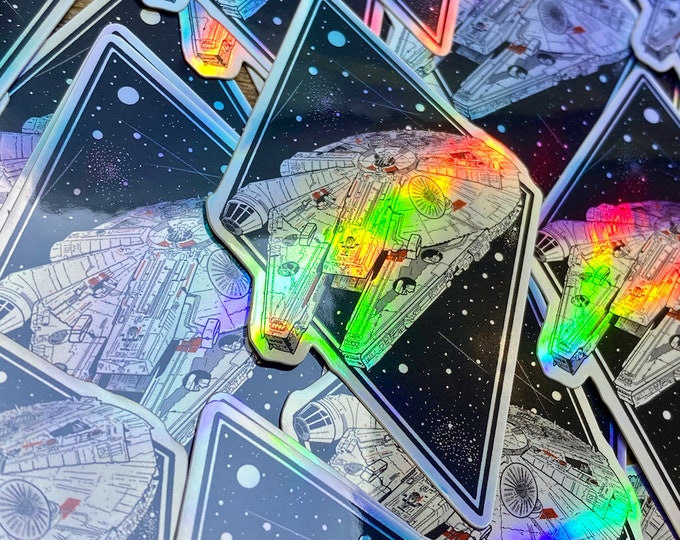 Millennium Falcon Clear Sticker Star Wars Sticker Disney Sticker Star ...