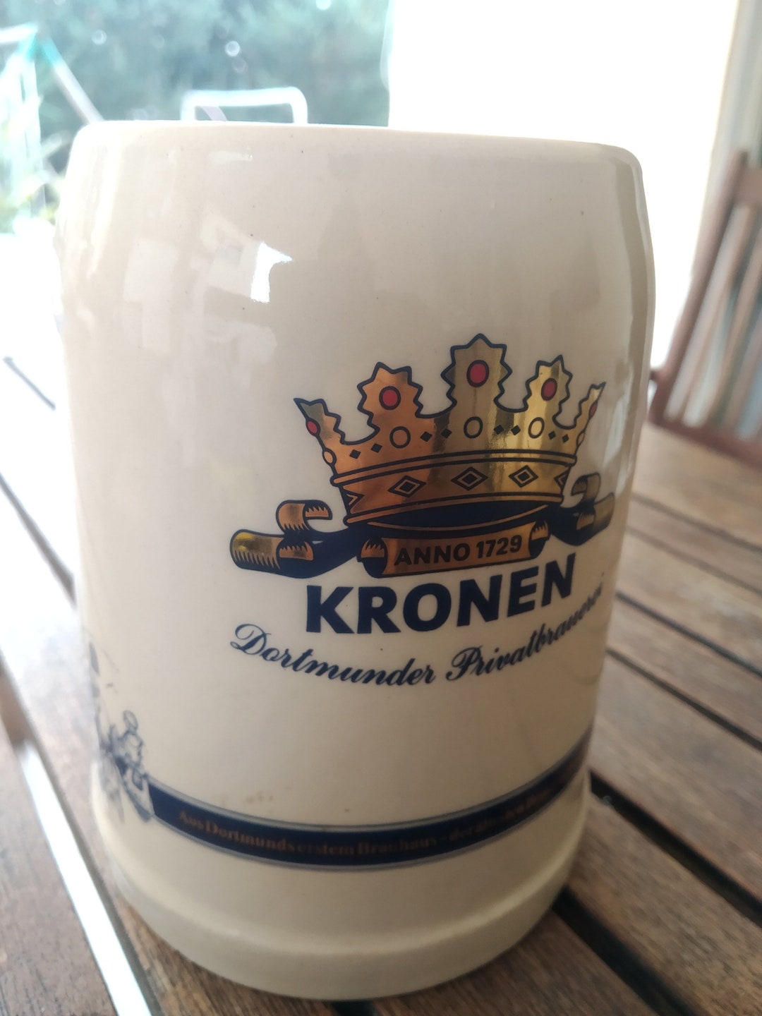 Vintage Old Beer Mug Marked Kronen - Etsy