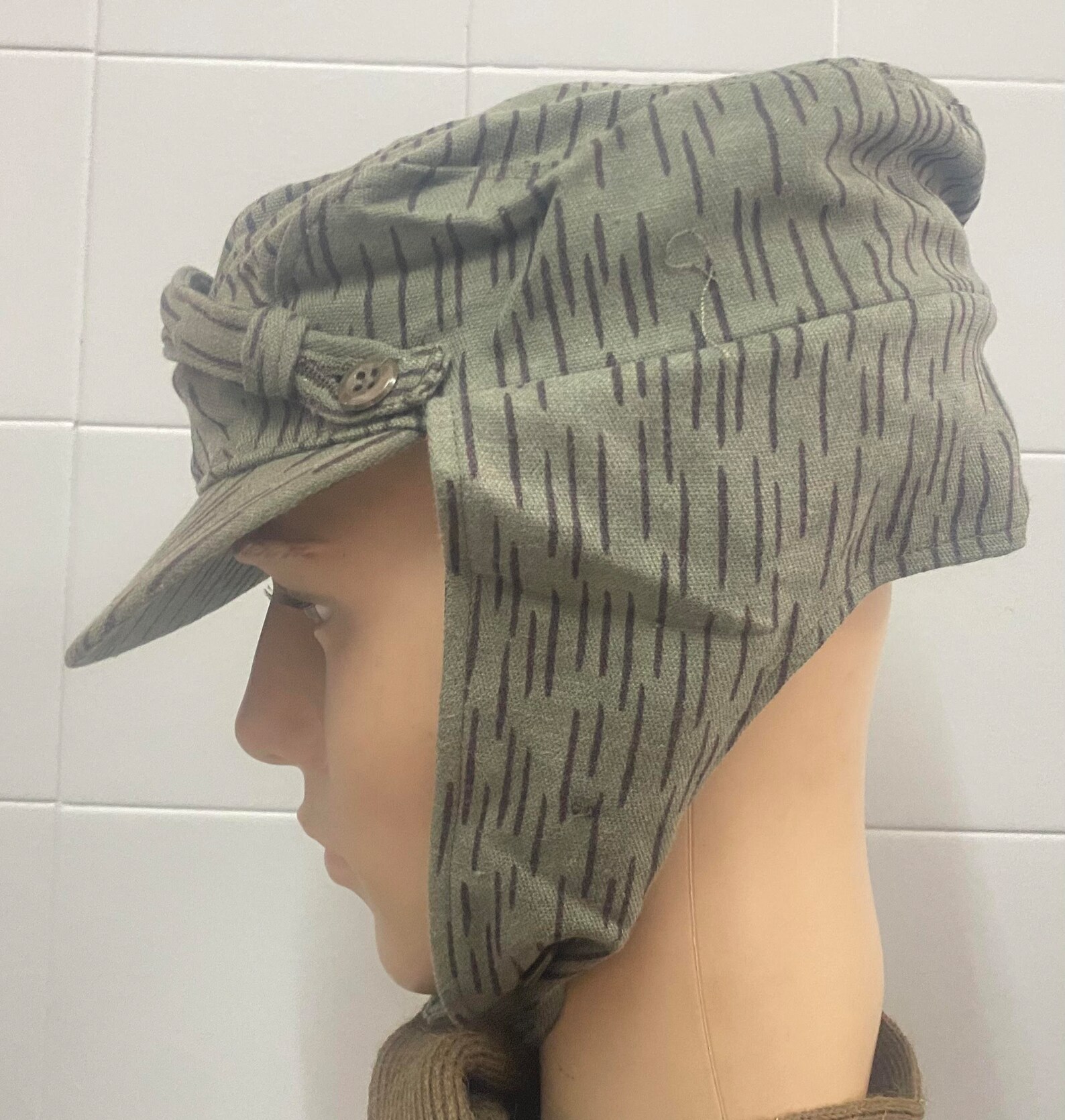 Vintage Czech Slovakian Army Military Rain Camo Field Cap M60.free ...