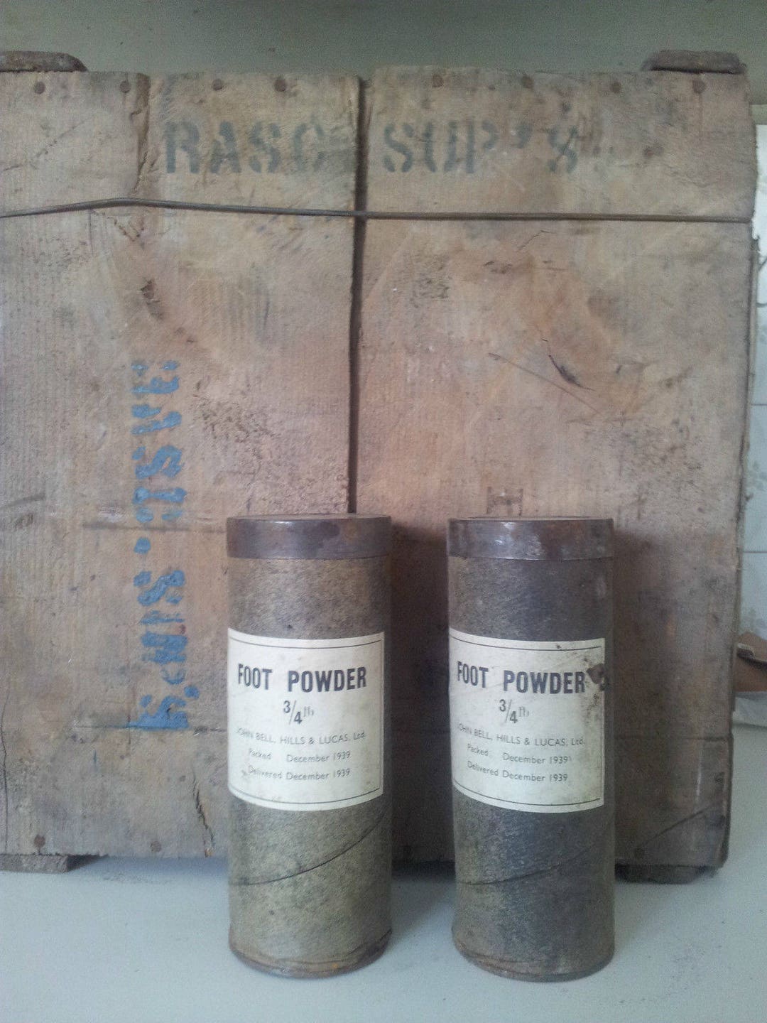 Original WWII British Army Foot Powder Full Container - Etsy