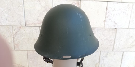 Romanian Army Military Helmet with liner and chin str… - Gem