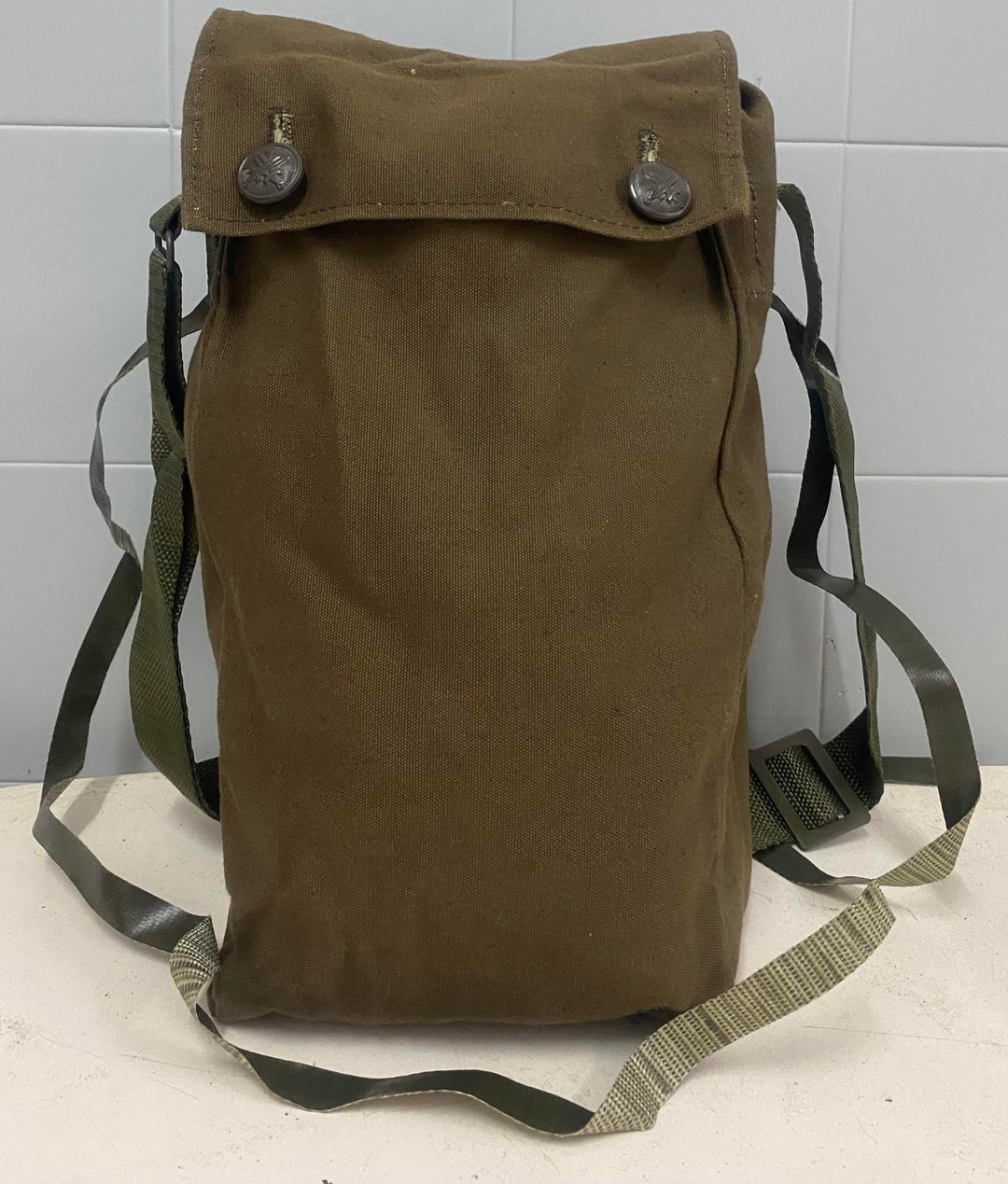 Czech Army Gas Mask Bag With Straps - Etsy