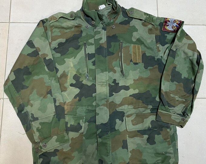 Original Serbian Yugoslavian Army Field Jacket Parka Military Camo,used ...