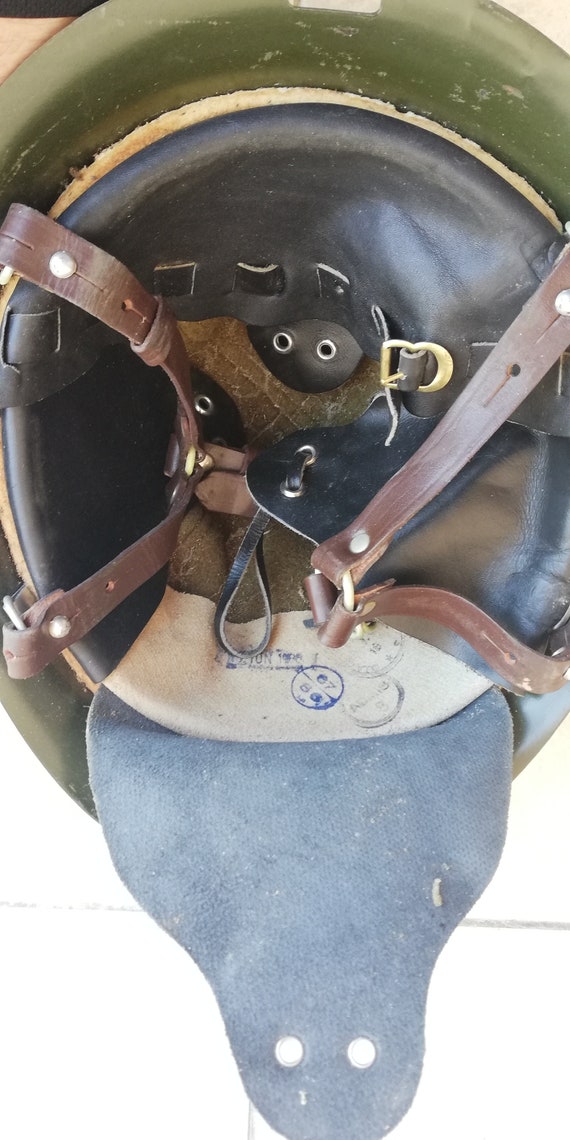 Romanian Army Military Helmet with liner and chin str… - Gem