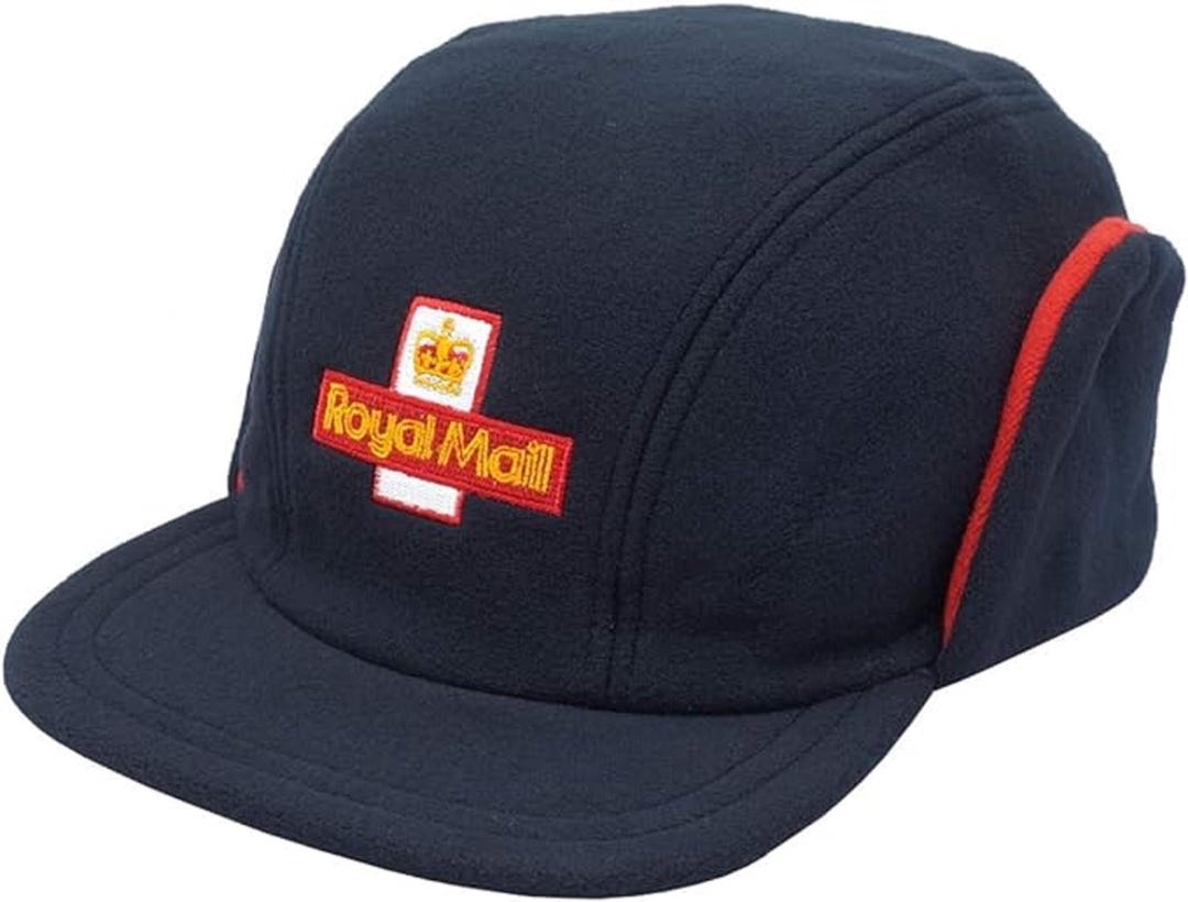 Original ROYAL MAIL Fleece Postman Cap Post Office Hat Size 3 Approx ...