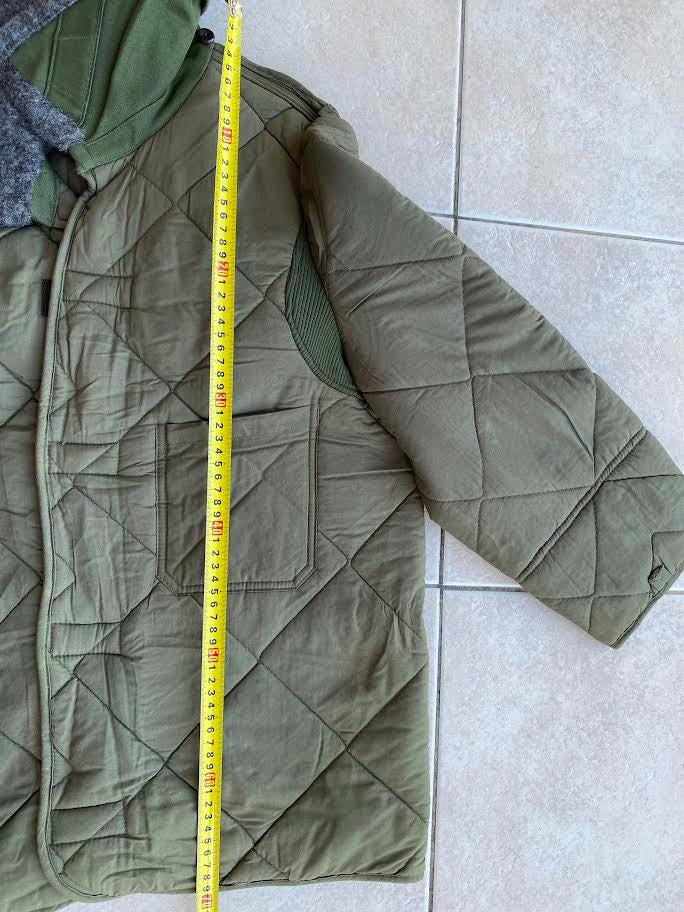 Czech Army Jacket With Fur Collar Quilted or LINER Size 164.47 - Etsy