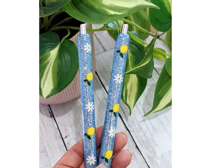 Summer Lemon Pen, Refillable Ink Joy Pens\\glitter Refillable Pens ...