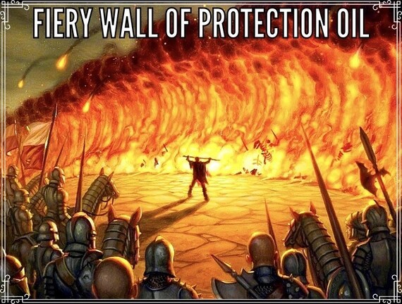 Fiery Wall of Protection Oil - Etsy
