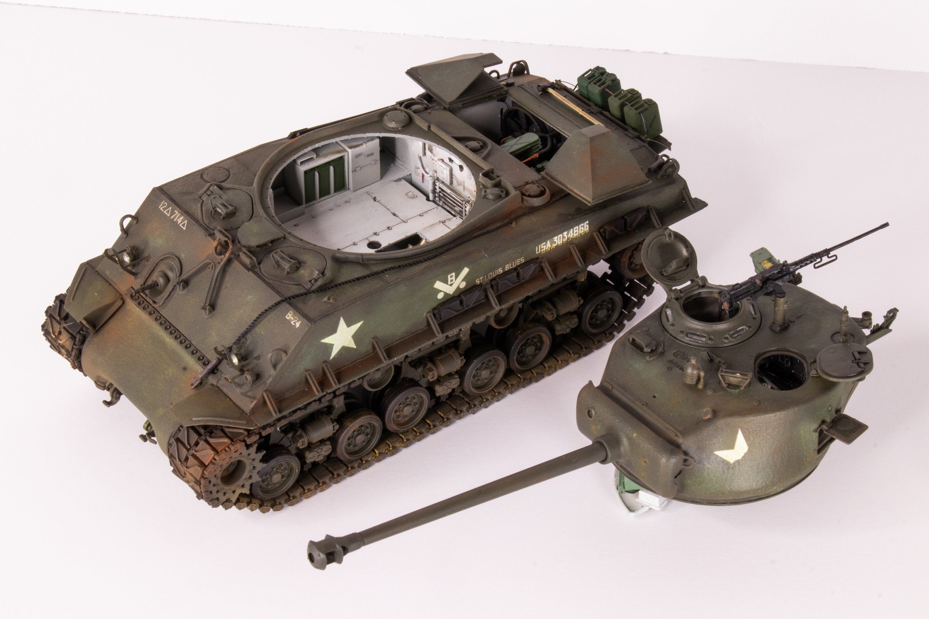 1/35 Sherman Tank Model Full Interior M4A2W | Etsy