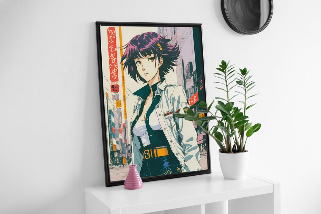 Aesthetic Anime Police Woman Poster Wall Decoration Aesthetic ...