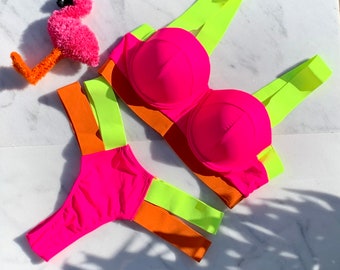 Neon Bikini | Etsy