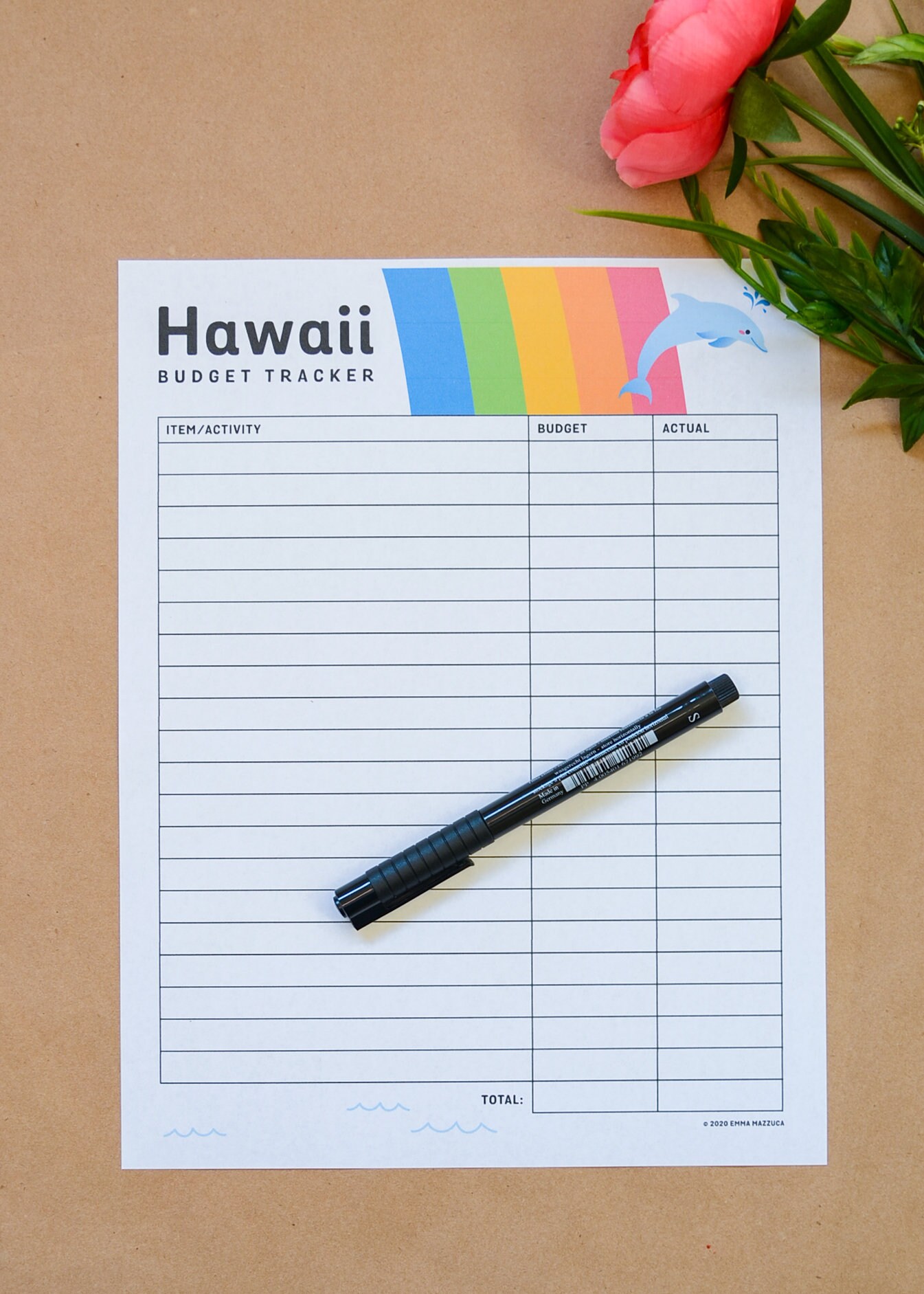 Hawaii Vacation Savings Tracker & Budget Sheet | Printable - Etsy