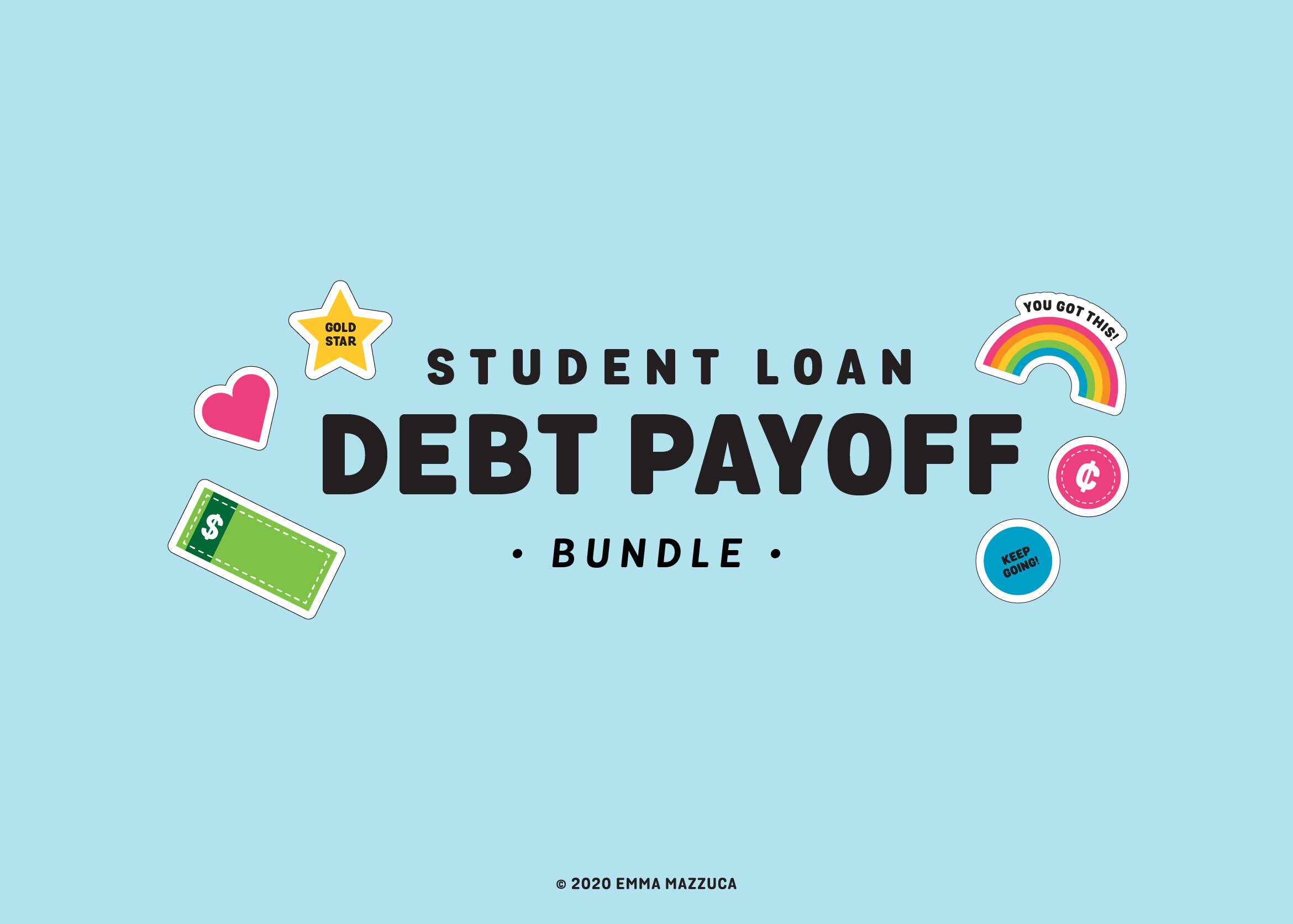 Bundle: Student Loan Debt Payoff Worksheets | Printable - Etsy