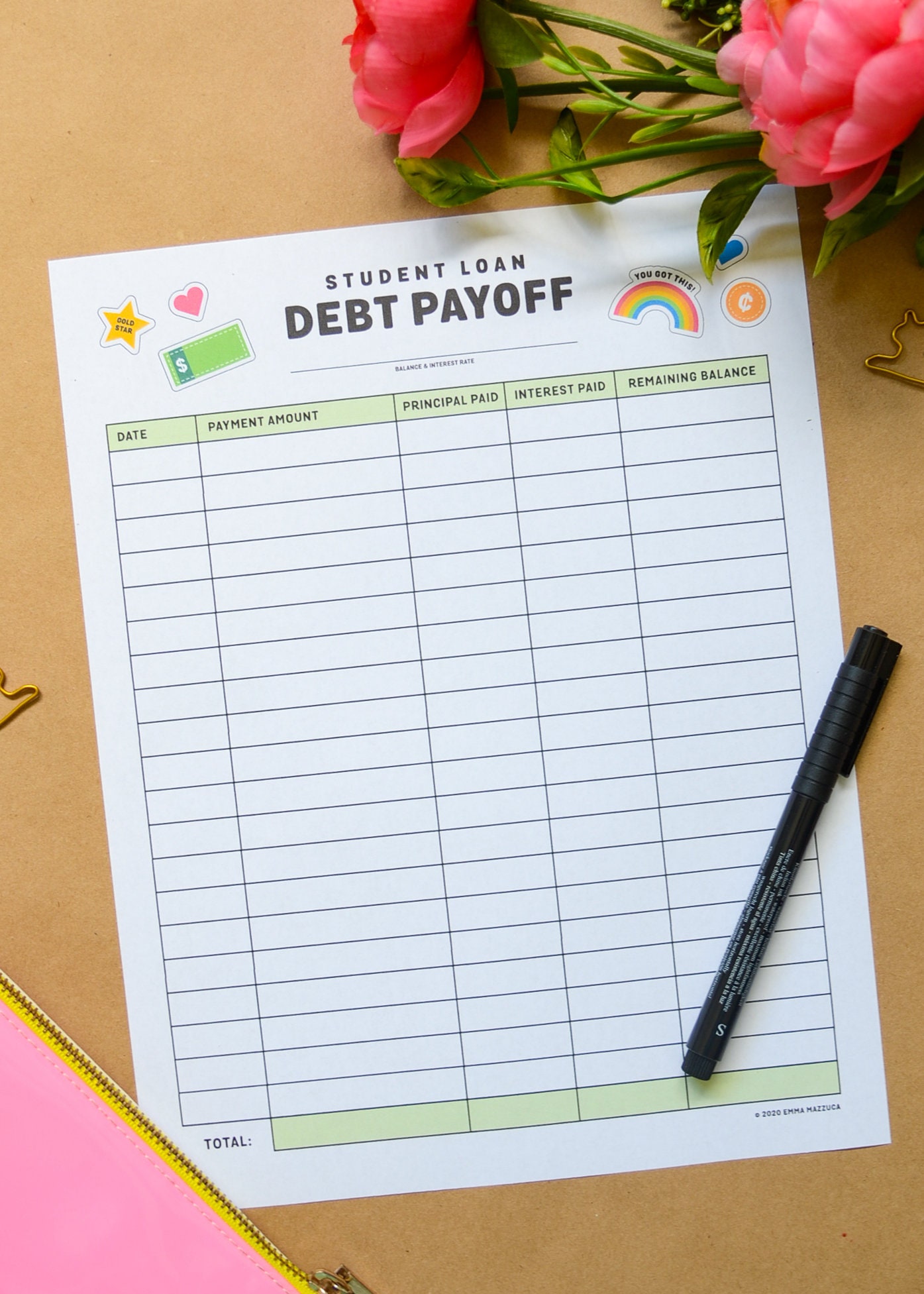Bundle: Student Loan Debt Payoff Worksheets | Printable - Etsy
