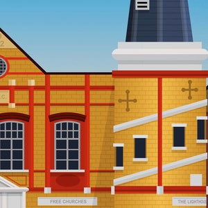 The Lighthouse Methodist Church, Walthamstow Print - Etsy UK