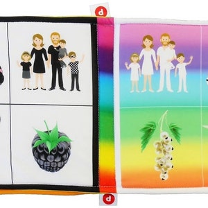 Baby Cloth Book, Colors and Shapes Learning Toy, Infant Developmental ...