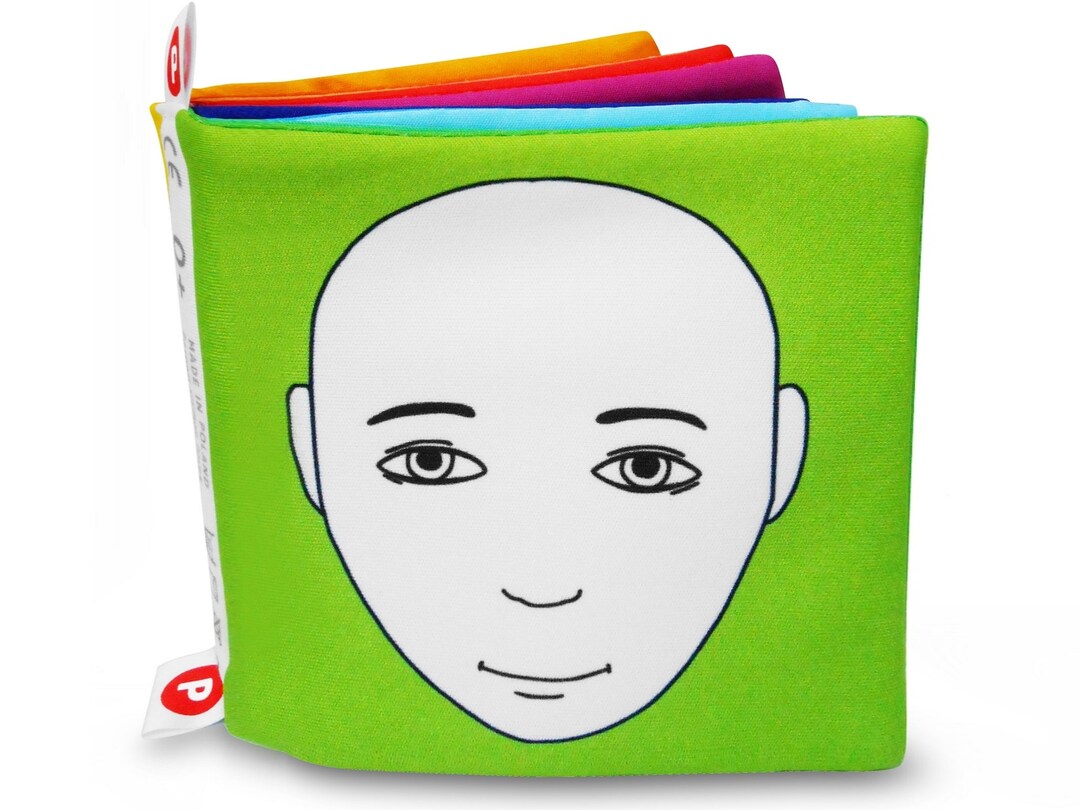 Emotions Soft Book for Babies: High Contrast Faces, Infant Toy - Etsy