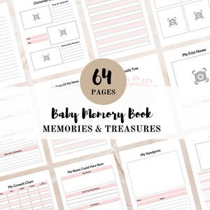 PLR Baby Memory Book, Keepsake Child Canva Template, Holiday Memories ...