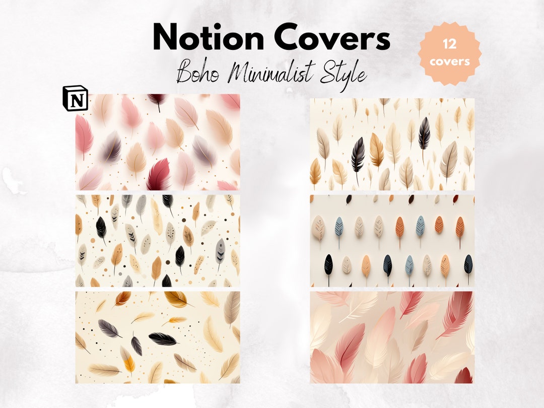 Notion Covers for Templates, Customize Notion Templates, Boho ...