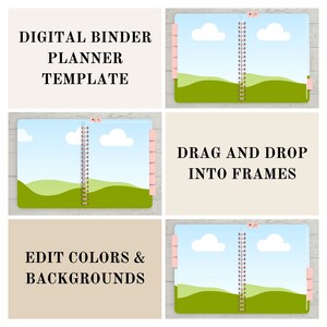 Canva Frame Planner Template, Hyperlinked Digital Planner, Create Your ...