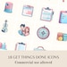 Notion Icons, PNG Images, Cute Pastel Clipart, Get Things Done Template ...