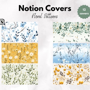 Notion Covers, Customize Notion Templates, Floral Pattern Notion Covers ...