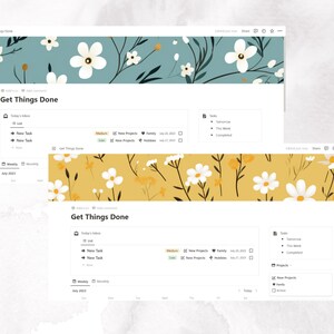 Notion Covers, Customize Notion Templates, Floral Pattern Notion Covers ...