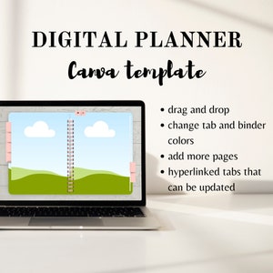 Canva Frame Planner Template, Hyperlinked Digital Planner, Create Your ...