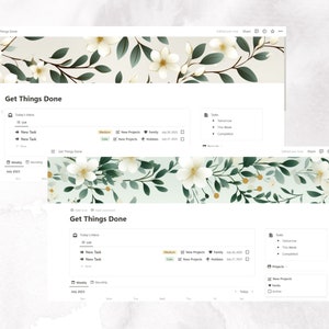 Notion Covers, Customize Notion Templates, Floral Pattern Notion Covers ...