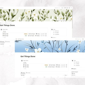 Notion Covers, Customize Notion Templates, Floral Pattern Notion Covers ...