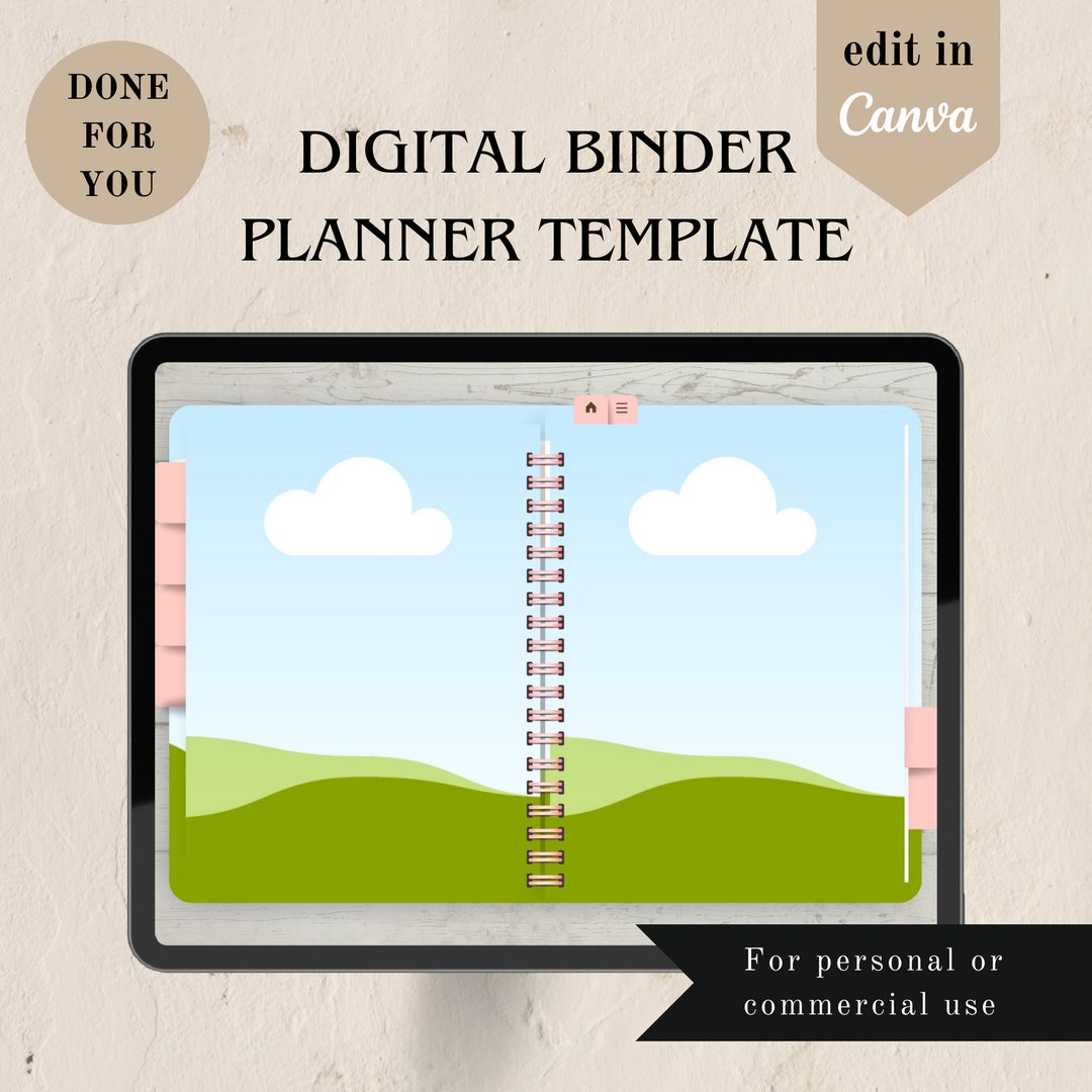Canva Frame Planner Template, Hyperlinked Digital Planner, Create Your ...