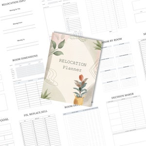 PLR Relocation Planner, Canva Template, Moving Out Planner, Editable ...