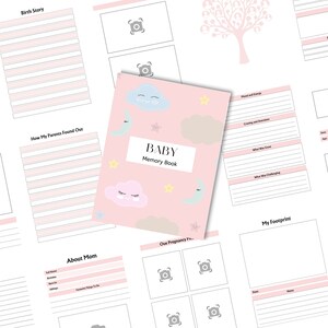 PLR Baby Memory Book, Keepsake Child Canva Template, Holiday Memories ...