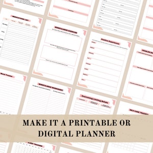 PLR Mental Health Bundle, Canva Template, Health PLR Planner, Editable Canva Template, Done for ...