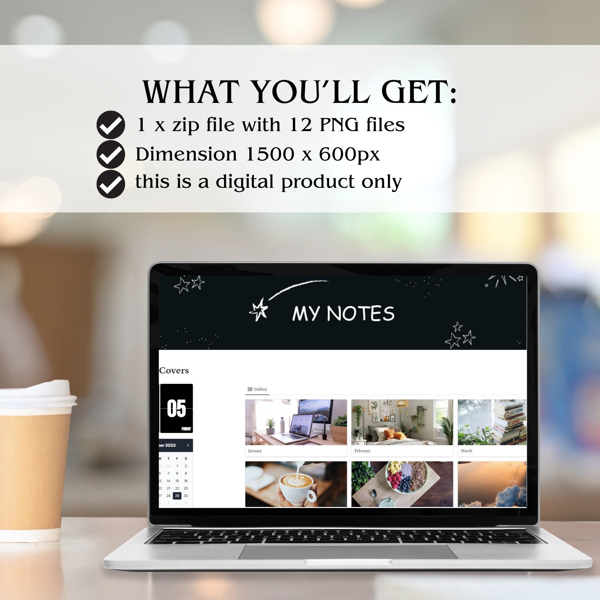 Notion Covers for Templates, Customize Notion Templates, Stars Galaxy ...