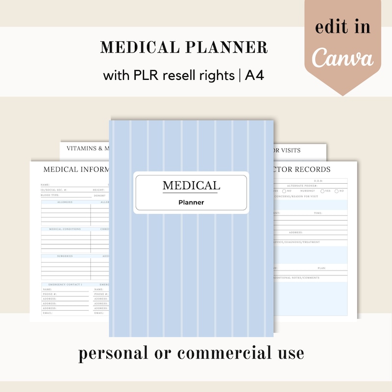 Medical Planner - Etsy