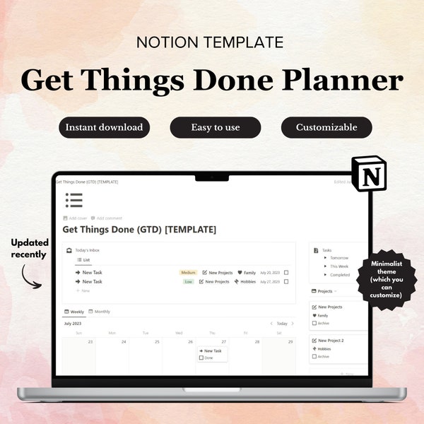 Notion Template - Etsy