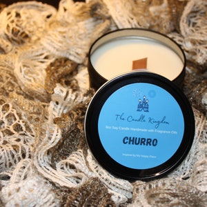 Churro 6oz Soy Candle Theme Park Inspired Scents With - Etsy Canada