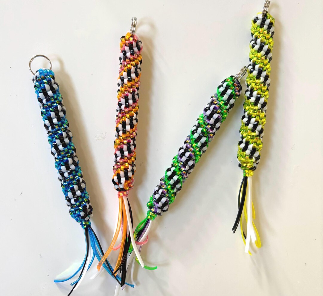 4pcs SHINY ZEBRAS Design Plastic Lace | Handcrafted Keychains | Hanging ...