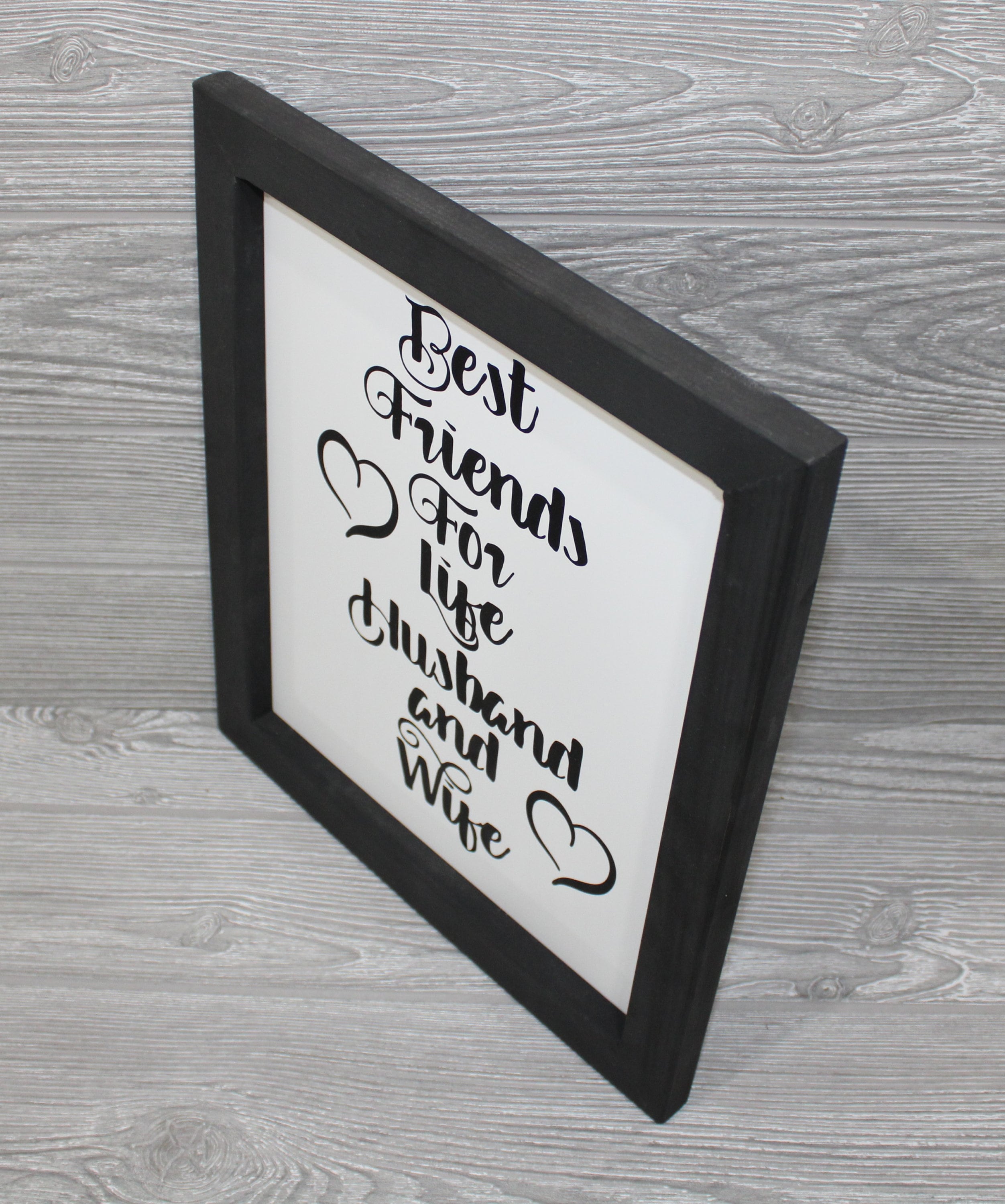 Best Friends for Life Husband and Wife Wood Sign Framed Wood | Etsy