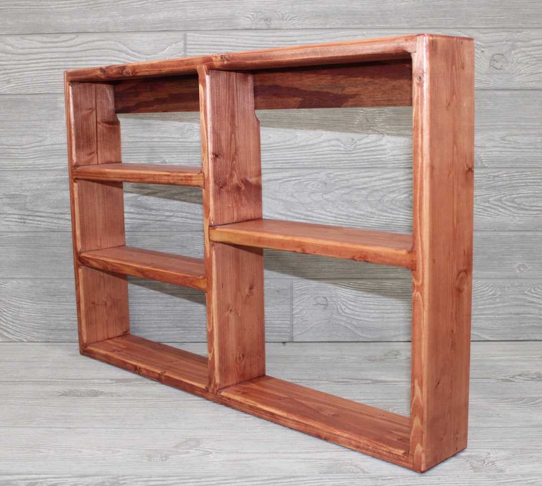Wooden Display Shelf - Wooden Display Case - Wooden Shadow Box - Knick ...