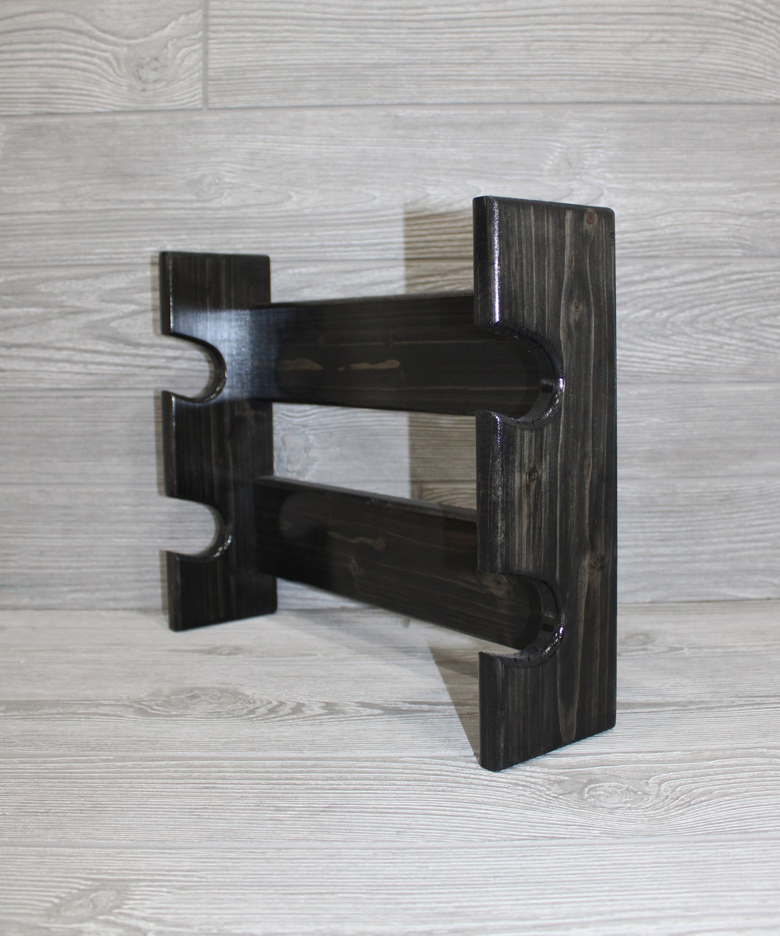 Rolling Pin Rack With Two Slots Black Rolling Pin Rack - Etsy