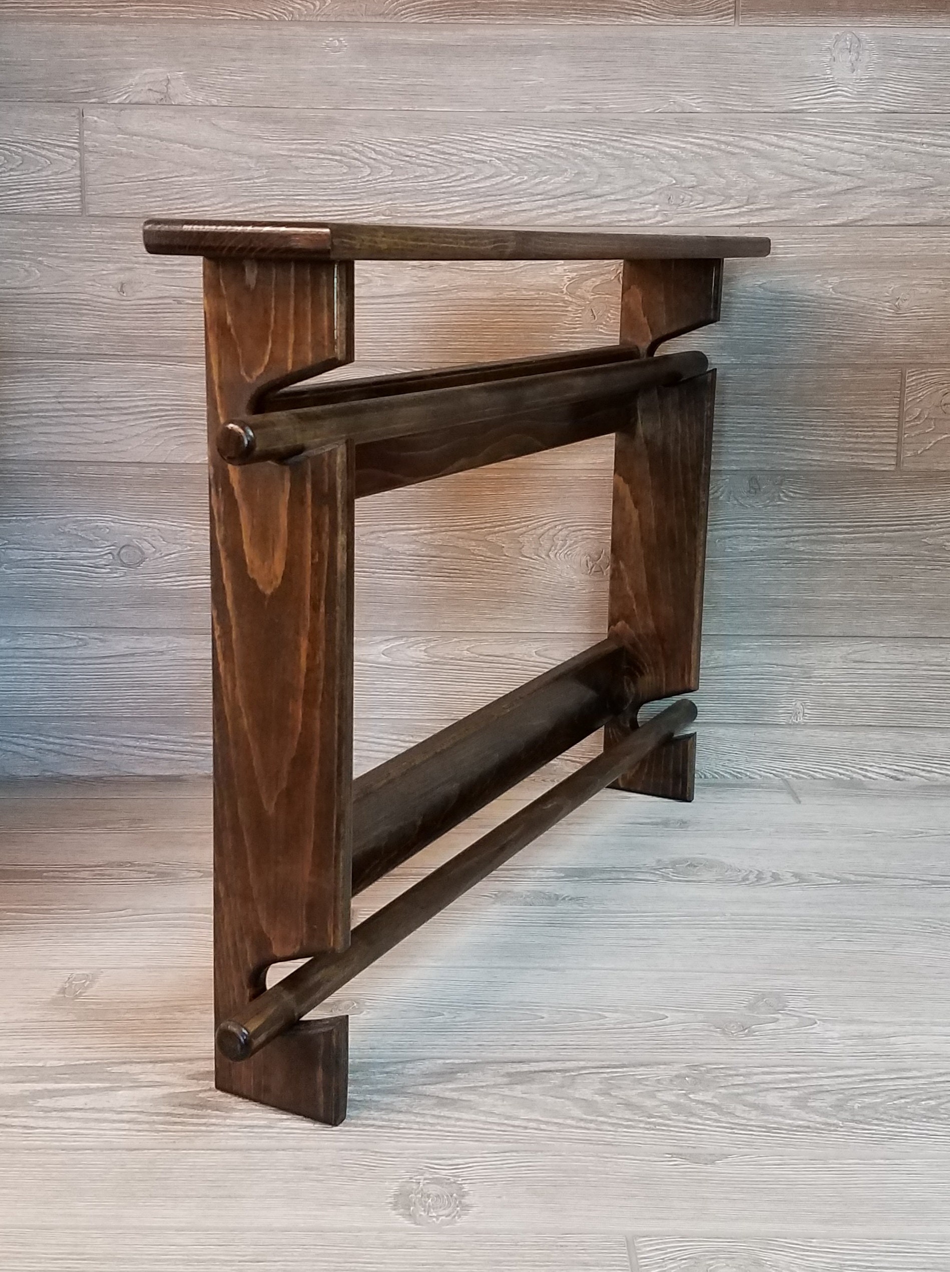 Double Quilt Rack Wooden Quilt Rack Quilt Rack Wall Mount - Etsy