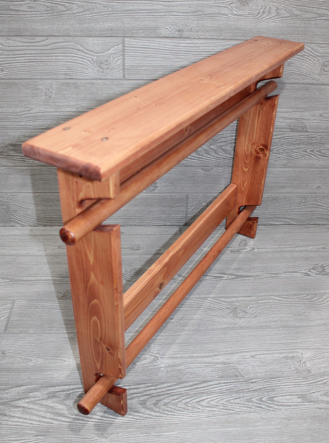 Double Quilt Rack Wooden Quilt Rack Quilt Rack Wall Mount - Etsy