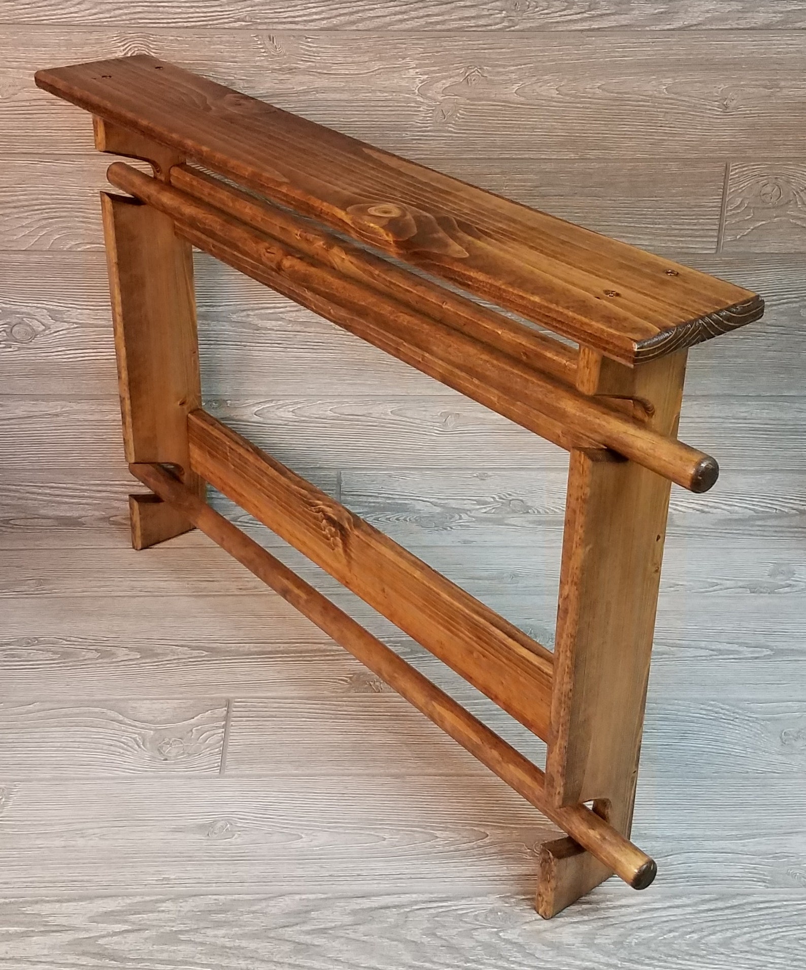 Double Quilt Rack Wooden Quilt Rack Quilt Rack Wall Mount | Etsy